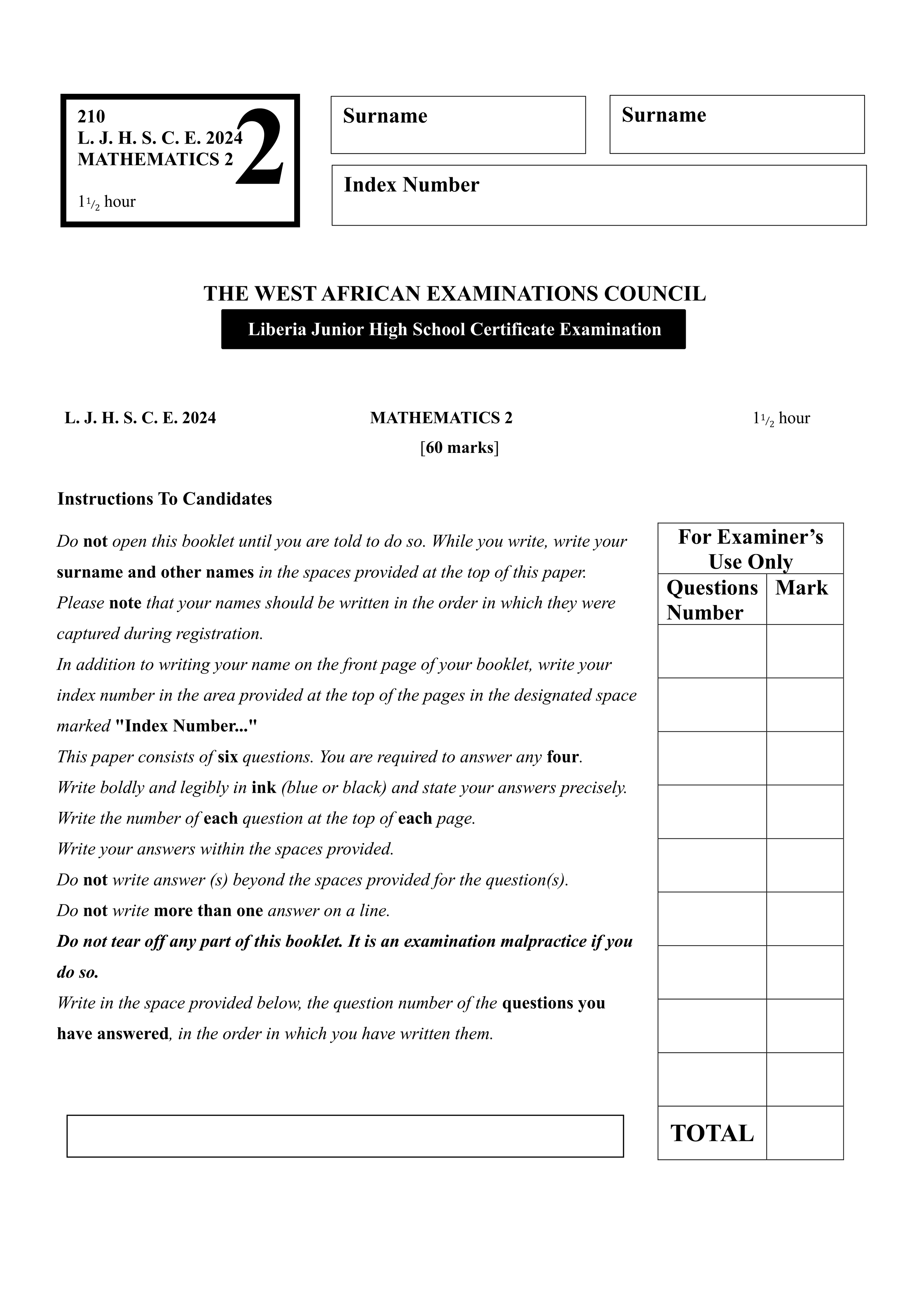 Mathematics Essay 2024